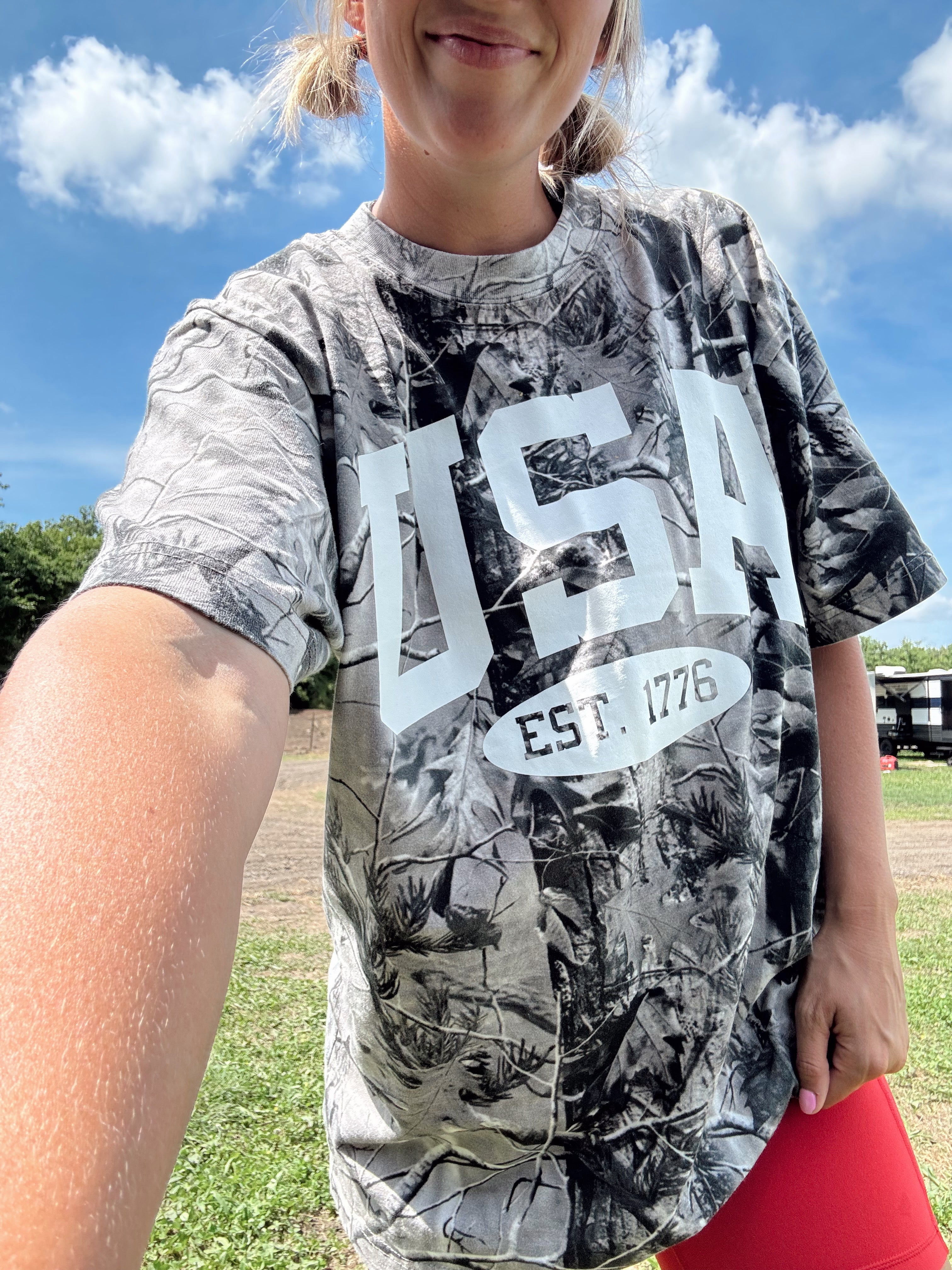 USA x Camo Tee – Jules Co.